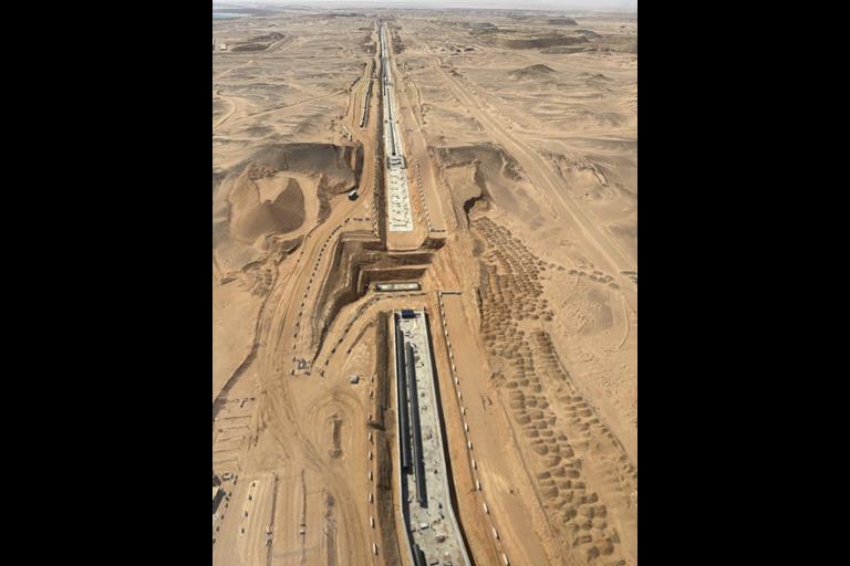 New pictures show construction of The Line in Saudi Arabia | News ...